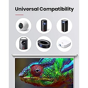 Nebula Capsule II Smart Mini Projector with Nebula 100-Inch Projector Screen