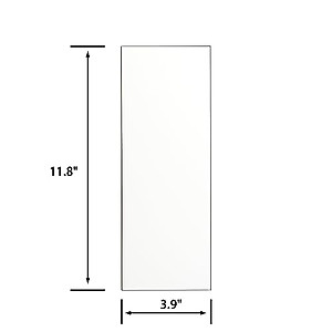 Avant Decor | Sample Tile | Stone Composite Subway Solid Color Tiles | Peel and Stick Kitchen Backsplash Tiles | Wall Tiles | 4” x 12” | Bex Metro Matte Cotton