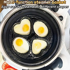 4 in1 Multifunction Kitchen tool compatible with Thermomix Accessories Cooking Utensils Eggs Poachers Egg Cooker Tool compatible with Thermomix TM6/TM5/TM31 and Air Fryer Oven compatible with