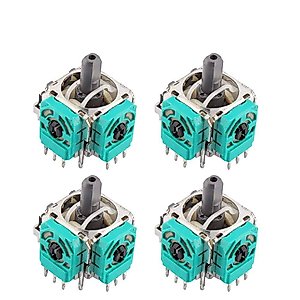 Zerone 3D Joystick Axis Analog Sensor Replacement Module, Replacement Analog Stick Joystick Parts for Xbox One Game Console Controller Repairing (4 Pack)