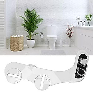 HYEIUIRA Digital Dual Nozzle Hot Cold Bidet ABS Toilet Attachment with Temperature Display Bathroom