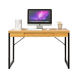Computer Desk, 47 inches Office Desk with Drawers, Office Desks & Workstations Student Desk Study Desk Writing Desk Computer Table Work Desk for Home Office Bedroom
