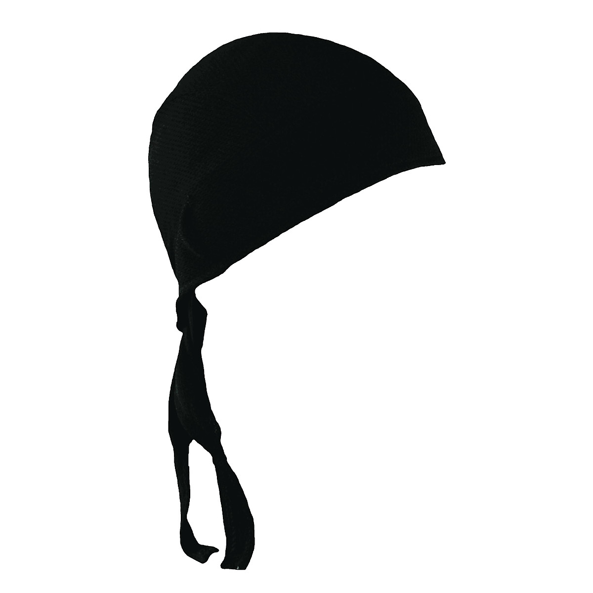 Black Bandana Wrap Soft Chemo Scarf Do Rag with SWEATBAND