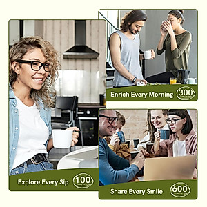 FriCARE Coffee Filters #4 for 8-12 Cup Ninja Coffee Maker CE251 CM401 - Unbleached Disposable Coffee Filter - No-break Confidence - Premium Cone Coffee Filter Replacement - White, 100 Ct