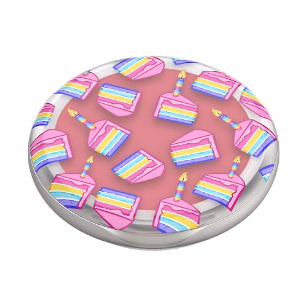 PopSockets Lip Balm Phone Grip with Expanding Kickstand, PopLips, PopSockets for Phone - Birthday Cake