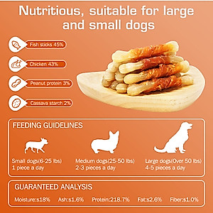 UrbanX HealthyBones Rawhide Free Healthy Foods for Pug and Other Small Companion Dogs, Chicken Wrapped Sticks Dog Foods, Soft Chewy Foods for Training Rewards, 14 Count