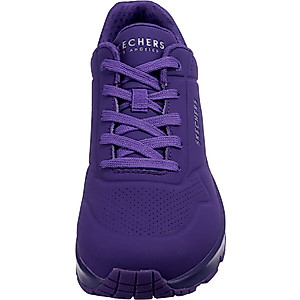 Skechers Women's Uno-Night Shades Sneaker, Purple, 8.5 Wide