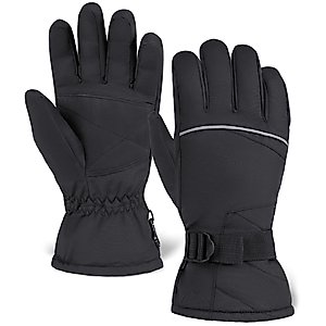 Tough Outdoors Kids Snow Gloves - Kids Ski Gloves & Snowboarding Gloves - Kids Winter Gloves & Toddler Snow Gloves - Kids Waterproof Gloves - Girls Boys Winter Gloves - Insulated Waterproof Gloves