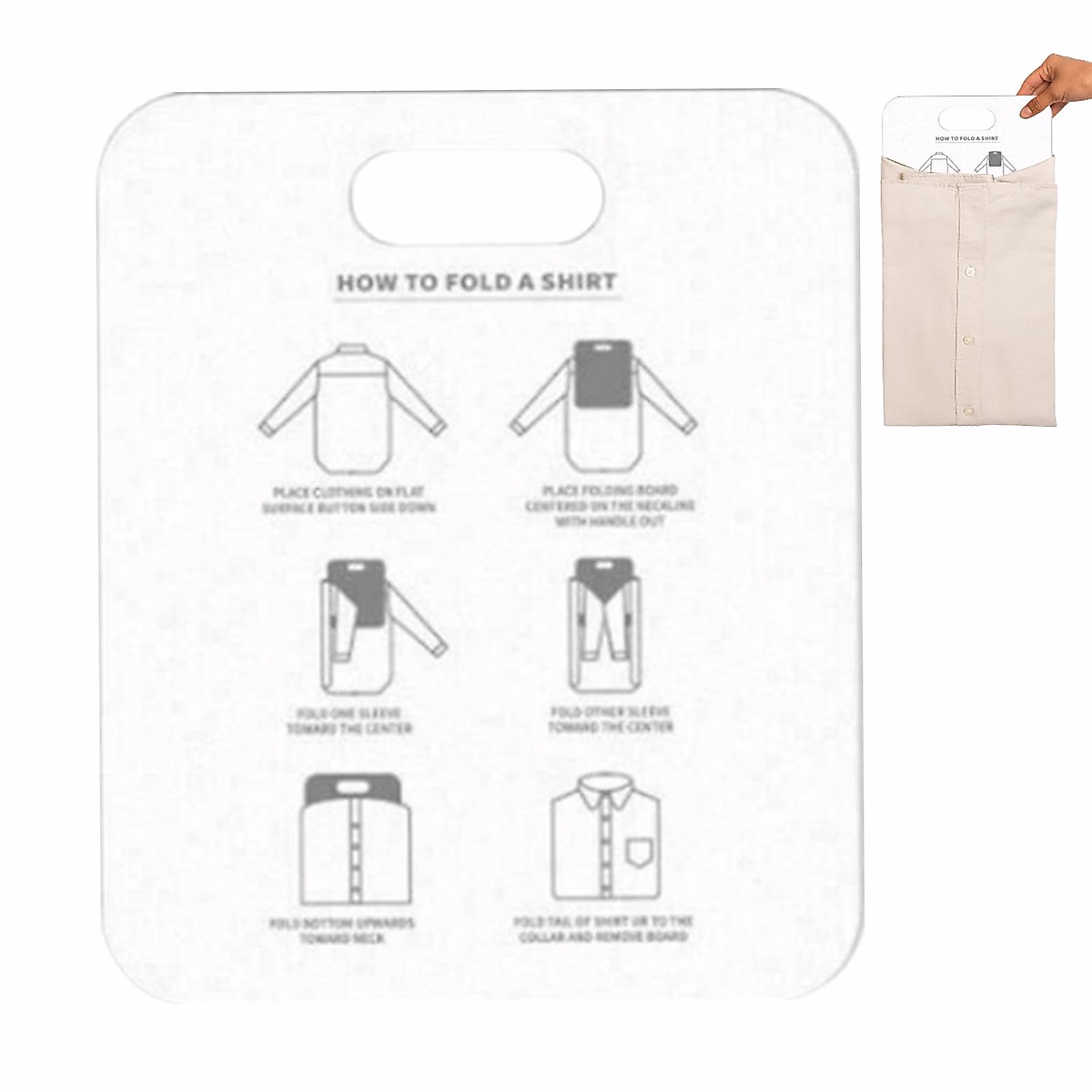 Shirt Folder - Clothing Folding Board | Creative Lazy Folding Board for Home, T-Shirt Clothes Folder, Easy and Fast Folding Helper, for Adults and Children, Convenient Folding Boards