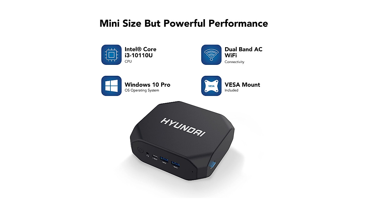 Hyundai Mini PC Intel i3 - 8GB RAM, 256GB SSD