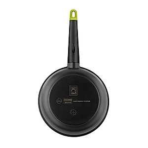 BRA Foodie NonStick 9.45" Frying Pan Skillet with 3-layer Non-stick Coating Induction Bottom & Cast AluminiuM (9.45" (24 cm))