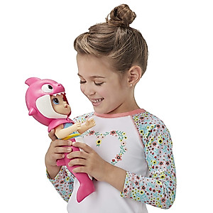 Baby Alive, Baby Shark Blonde Hair Doll, with Tail & Hood, Inspired by Hit Song & Dance, Waterplay Toy for Kids Ages 3 Years Old & Up (Amazon Exclusive), Pink