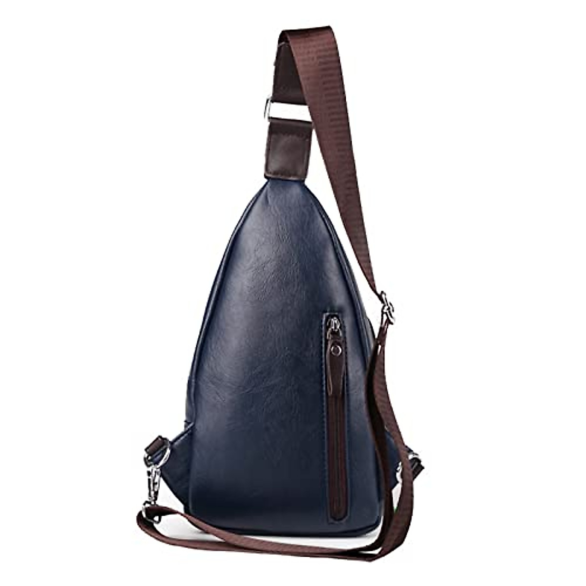 Mens Sling Bags Crossbody Man Women Outdoor Multifunctional Sling Backpack Leather Sling Bag Shoulder Bag For Men Large(3A-Blue,One Size)