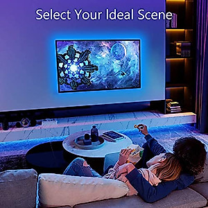 ALED LIGHT Bluetooth LED Strip Lights, 5050 16.4ft/5 Meter Led Lights with Smart-Phone APP Control,IR Remote Control,Waterproof LED Lights Strip for Bedroom,Kitchen,Christmas