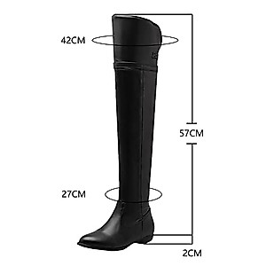 sparkly boots, solid side zipper knee high boots flat bottom flat heel in fall winter women's ankle boots & booties booties