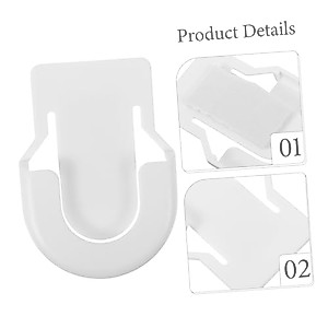 ROMISBABA Hanging Buckle Clip Supply Reusable Holder Holder Universal Accessories Replacement Buckle White
