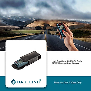 Caseling Holster Case Fits Bosch GLM 20 Compact Laser Distance Measure - with Swivel Belt Clip & Magnetic Closure