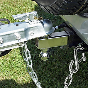 Camco Heavy Duty Steel 48" Safety Chain with Spring Hooks - Secures Tow Vehicle to Trailer | Class I 2,000 lb Capacity | Great for RV, Trailer, and Boat Towing |Rust Resistant - (50022)