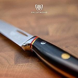 Dalstrong Paring Knife - 3.5 inch - Centurion Series - Swedish 14C28N High - Carbon Stainless Steel Kitchen Knife - G10 Handle - Fruit, Vegetable, Meat - Cooking Chef's Knife - w/Sheath