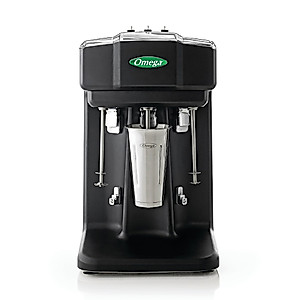 Omega Juicers M3000 Commercial Milkshake Maker Triple Spindle, 1/3 Horsepower, Black