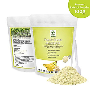 Banana Musa Extract 2-3% Fiber & 0.6-0.7% Potassium (100 Gram) | Baking Bread, Cake | Beverage for Juice, Smoothies