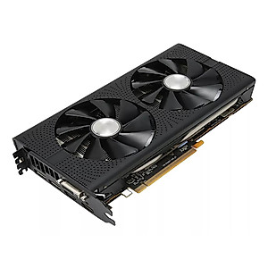 XUANMO AMD Radeon RX580 2048SP 8g Gpu Video Gaming Amd graphics card GDDR5 256-Bit Pc Gaming Video Card AMD 2XDP HDMI PCI Express 3.0 with Freeze Fan Stop for Desktop Computer Gaming Gpu