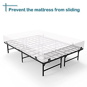 Uliesc Non Slip Mattress Gaskets for Bed Frame, Mattress Holder in Place Gripper, Anti-Slip Baffle Fit for Metal Bed Frames, Wide Applicability, 6 pcs, Black