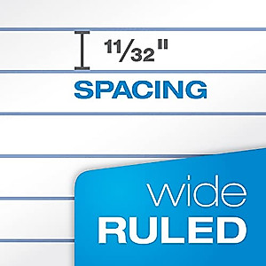 Oxford Spiral Notebook 6 Pack, 1 Subject, Wide Ruled Paper, 8 x 10-1/2 Inch, Blue, Yellow, Red, Light Blue, Green and Black, 70 Sheets (65010)