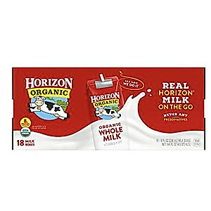 Horizon Organic Whole Milk, 18 pk./8 fl. oz.