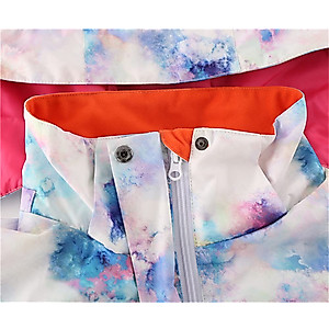 YEEFINE Women's Ski Suit One Piece Jumpsuits Snowboard Suits Winter Outdoor Waterproof Snowsuits Overalls(C2, XL)