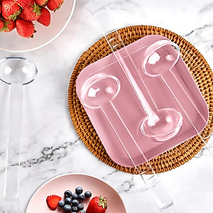 Aemygo 15 Pcs Clear Small Ladle 1 oz Gravy Ladle with Long Handle 7.9 Inch Acrylic Plastic Dressing Ladles for Serving Punch Bowl, Fruit Juices, Sauces and Toppings