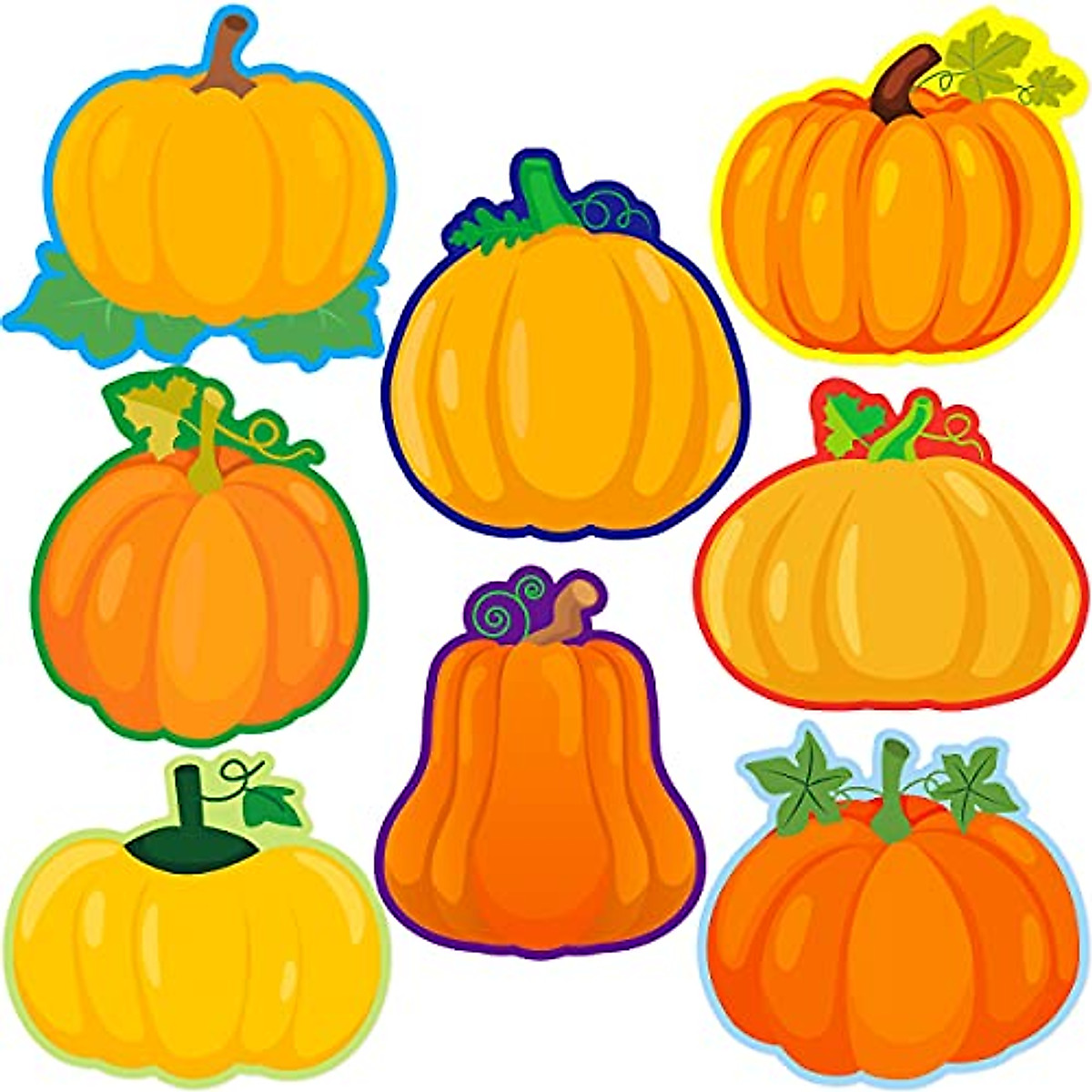Pumpkin Cutouts Thanksgiving Cutout Fall Classroom Decoration 40 Pcs