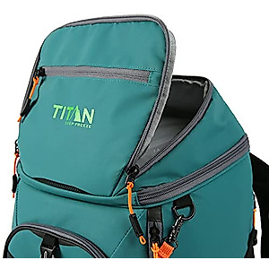 Arctic Zone Titan Deep Freeze 30 Can Insulated Backpack Cooler Bag with Ice Wall Packs, Pine