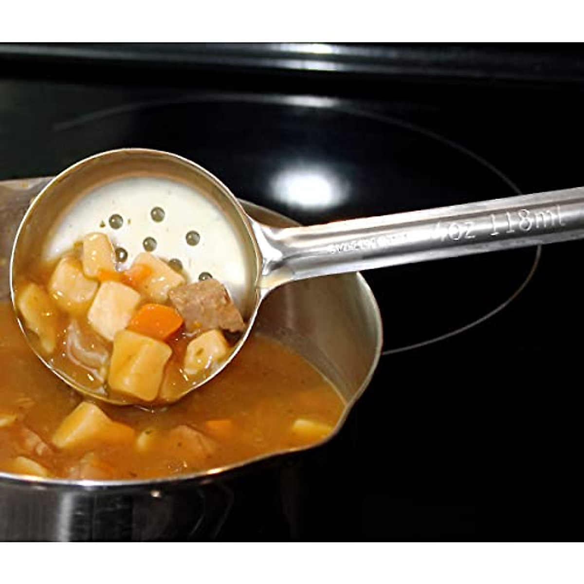 Darware Portion Control Serving Spoons (6-Piece Ladle Set); w 1/4 Cup, 1/2 Cup, 3/4 Cup & 1 Cup (2, 4, 6, 8 oz) & 1/2 & 1 Cup Utensils/Spoodles