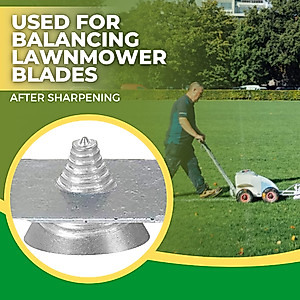 TonGass (2-Pack Metal Precision Blade Balancers for Lawn Mower Blade Sharpener Balances Blades After Sharpening Universal Design Lawn Mower Blade Balancer Lawnmower Accessories