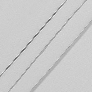 ECLIPSE Andover Solid Tripleweave Thermal Blackout Grommet Curtains for Bedroom (2 Panels), 42 x 84 in, Silver White