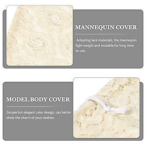 ULTECHNOVO Mannequin Stretch Cover Female Mannequin Lace Fabric Cover: Dressmaker Form Model Display Fitting Styling Tool for Designer Retail Boutique Store Complexion Female Mannequin Cover