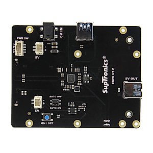 Geekworm X820 V3.0 2.5“ SATA HDD/SSD Storage Expansion Board, USB 3.0 Mobile Hard Disk Module for Raspberry Pi 3 B+/3B&2.5 Inch SATA HDD/SSD
