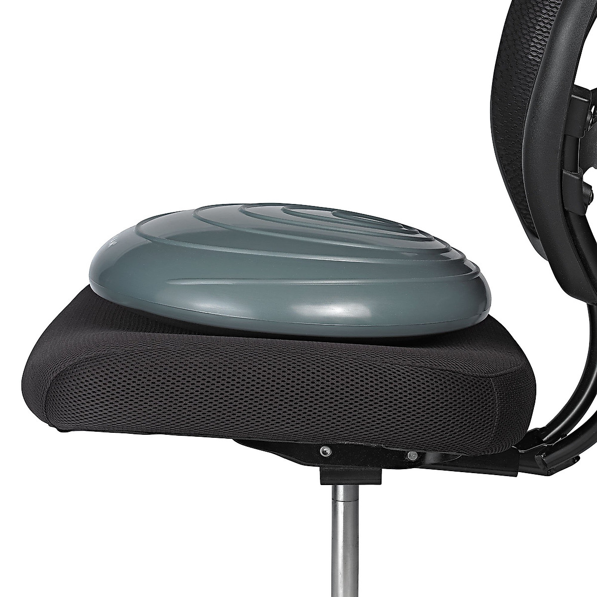 Gaiam Balance Disc Wobble Cushion Stability Core Trainer For Home Or Office Desk Chair & Kids Alternative Classroom Sensory Wiggle Seat - Grey , 16 Inch