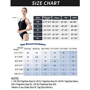 Daydance Black Camisole Leotards for Women Ballet, Gymnastics, Aerial Yoga