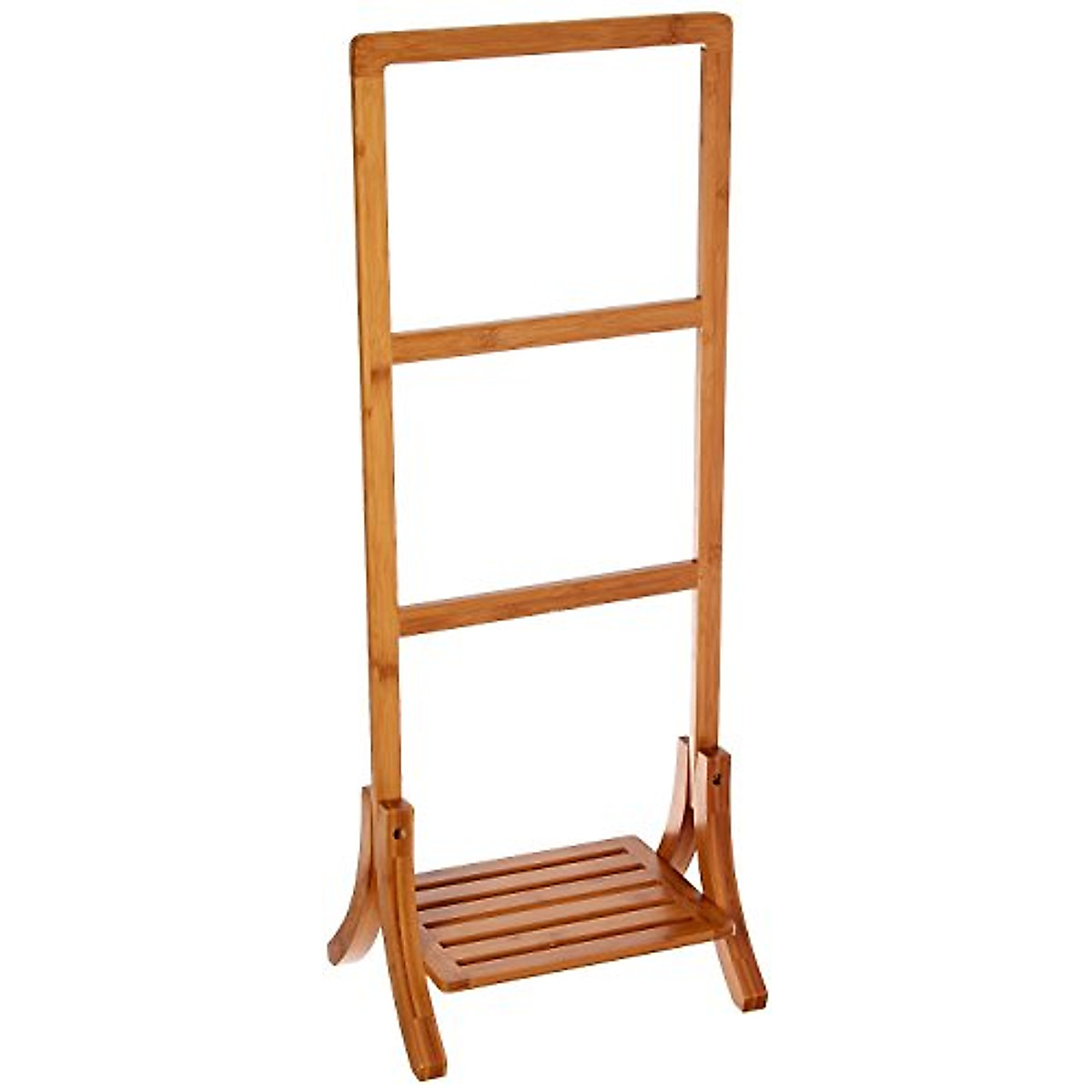 Organize It All Freestanding Bamboo Towel Rack | 3 Tier Bars | Bathroom Organization | Storage Shelf