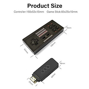 Babibubary Retro Game Stick with 1550+ Classic Video Games for TV with HDMI Output NES Wireless Extreme Mini Game Box Old Arcade Plug and Play Video Game Console Great Gift for Adults & Kids