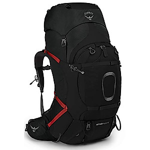 Osprey Aether Plus 70L Men's Backpacking Backpack, Black, Large/X-Large
