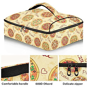 Kcldeci Insulated Thermal Food Carrier Insulated Casserole Carrier for Hot or Cold Food,Pizza and Ingredients (2) Insulated Tote Bag for Potluck Cookouts Parties Picnic,Lasagna Lugger