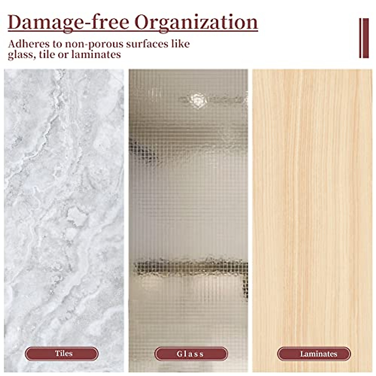 ZGDZ Self-Adhesive Black Shower Shelves with Removable Hooks Bathroom Stick on Shower Caddy Wall Mount Aluminum Shower Organizers Bathroom Trays Toiletries Holders 2-Pack