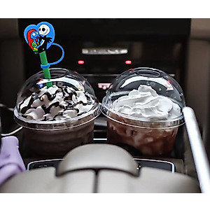 10Pcs Straw Tips Cover Fun And Quirky Straw Covers Cap for Reusable Straws Unique and interesting Shape Straw Protector 2D Style 23