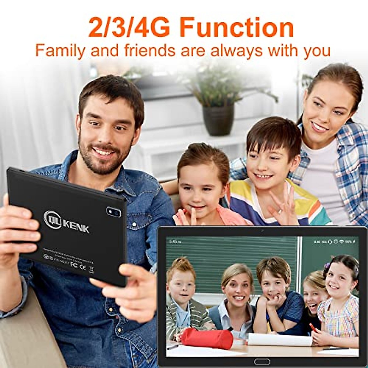 2023 Upgraded Tablet, Android 11.0 Tablet with 64G ROM+4G RAM Mass Storage, Tablet 10.1 inch Large Screen, Octa-Core Processor, 2 Sim Card Slot, 13MP+5MP Dual Cameras, GPS WiFi Bluetooth Support