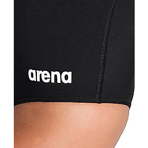 Arena Women's Standard Swim Pro Open Back One Piece Solid Team Athletic Training Swimsuit, Black/White, 22