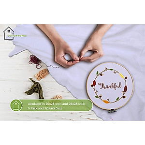 COTTON HOMES Flour Sack Tea Towel, Dish Cloth, Cheesecloth Baking Towels for Kitchen 6 Pack - 28x28 Inch- [with 3 Free Wash Cloths] -100% Virgin Cotton.