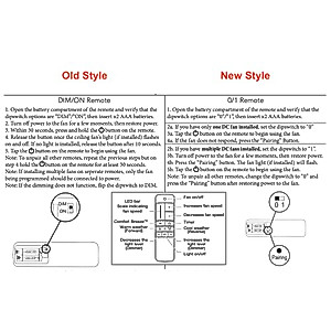 Home Decorators Collection Remote Control UC7225T (7225) by MFP